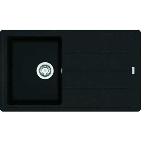Franke Basis - Fragranit Küchenspüle BFG 611-86, 86x50 cm, schwarz matt ...