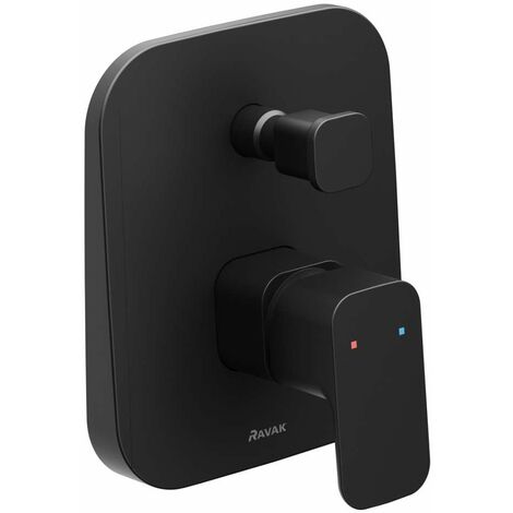 Ravak 10° Free - Badewannenarmatur TD F 065.20 Unterputz, Schwarz X070158