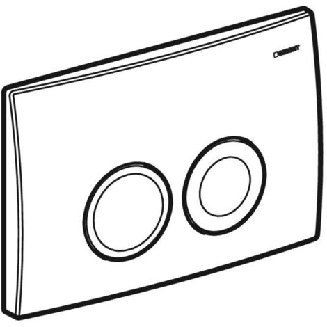 Geberit Betätigungsplatte Delta 25 2 Mengen-Spülung chrom-glänzend ...