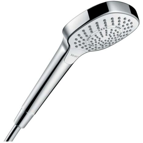 Hansgrohe Croma Select E - Duschkopf Multi, 3 Stahlen, weiß / verchromt ...