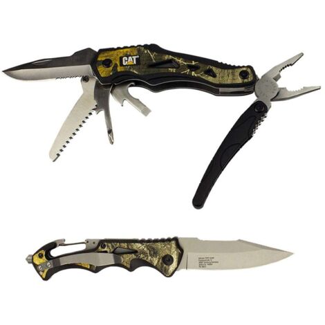 Caterpillar Werkzeuge - Multifunktionsset, 2 Messer, Box CT240358