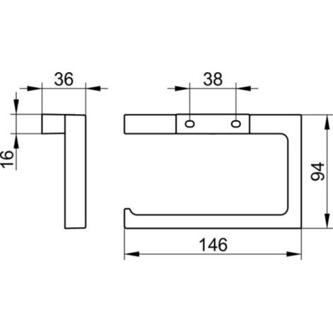 KEUCO Toilettenpapierhalter Edition11 aus Metall chrom 11162010000