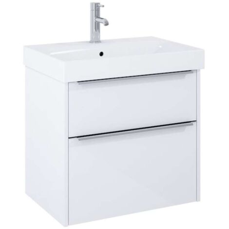 Jika Pure - Waschtisch mit Unterschrank, 60x54x42 cm, 2 Auszüge, weiß ...