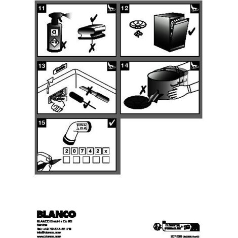 Blanco Zubehör - Ablaufgarnitur InFino, schwarz matt 207422