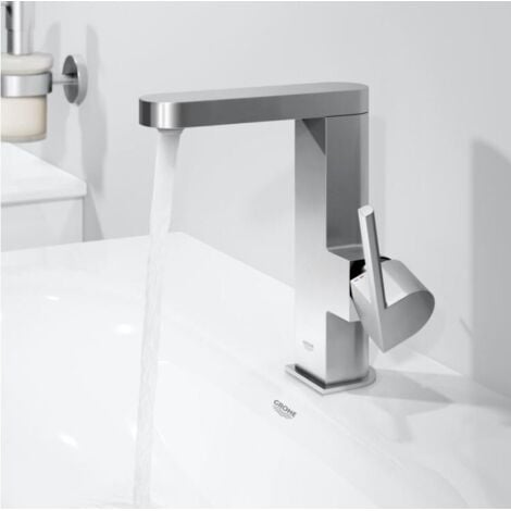Grohe Plus - Waschtischarmatur M mit Ablaufgarnitur Push-Open ...
