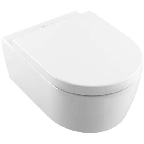 Villeroy & Boch Avento - Wand-WC,SoftClosing, DirectFlush, CeramicPlus, Stone White 5656HRRW