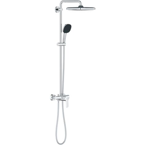 Grohe Vitalio Comfort - Duschset mit Armatur, 25x25 cm, 2 Strahlarten ...