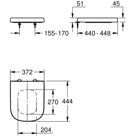Grohe Euro Ceramic - WC-Sitz, Alpinweiß 39331002