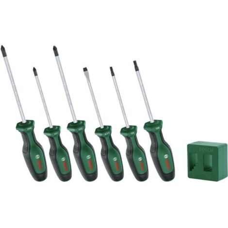 Bosch Werkzeug - Schraubendreher-Set, 6-tlg. + Magnetisierer 1600A02W7L