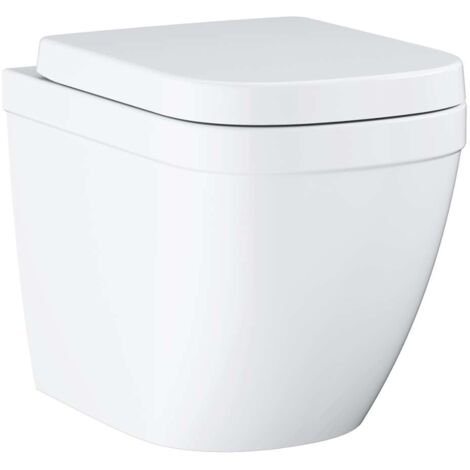 Grohe Euro Ceramic - Stand-WC mit WC-Sitz SoftClose, Rimless, Triple ...