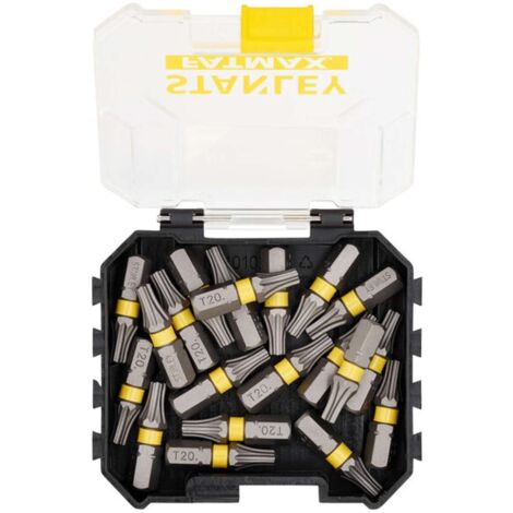 Stanley Zubehör - 20-teiliges T20-Bit-Set STA88570-XJ