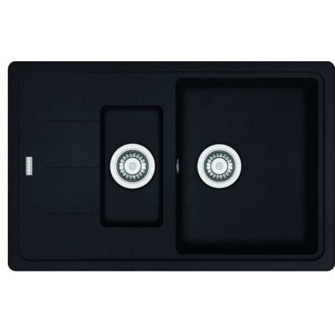 Franke Basis - Fragranit Küchenspüle BFG 651-78, 78x50 cm, schwarz matt ...