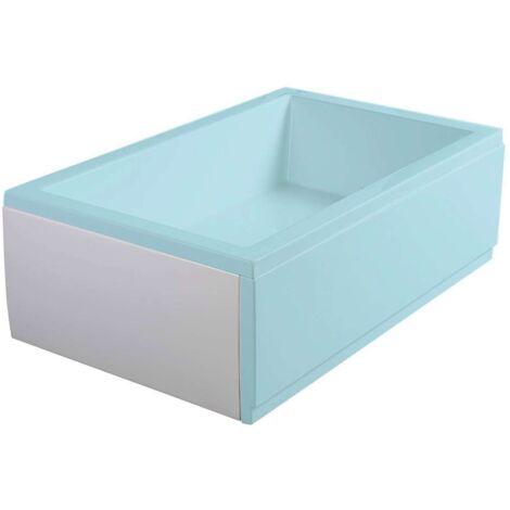 Polysan Deep Plain - Seitenschürze 90, 90x36 cm, weiß 89781