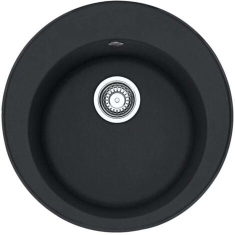 Franke Rondo - Fragranit Spülbecken ROG 610, 51 cm, rund, onyx 114.0283.879