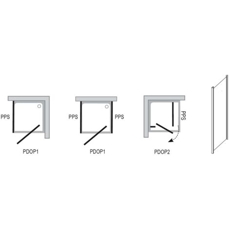 Ravak Pivot - Duschwand PPS-80, 77-80 cm, weiß/Klarglas 90G40100Z1