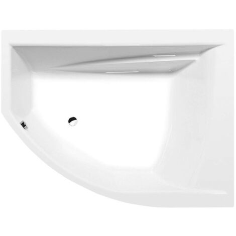 Polysan Badewannen - Asymmetrische Badewanne TANDEM R, 170x130x50 cm ...
