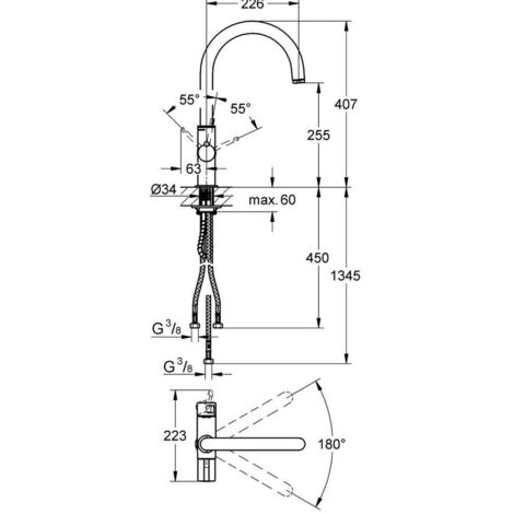 Grohe Red - Badewannen-Einhebelmischer Duo, Chrom 30033000