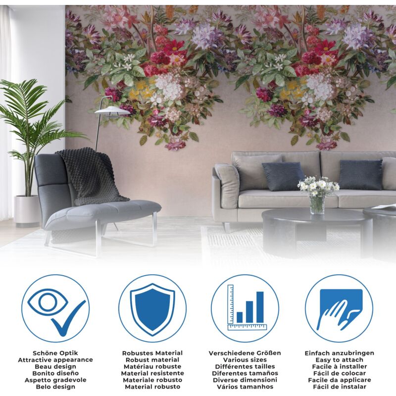 Fototapete 539172 Tapete Blumen Floral 200 x 280 cm Rasch Club ...