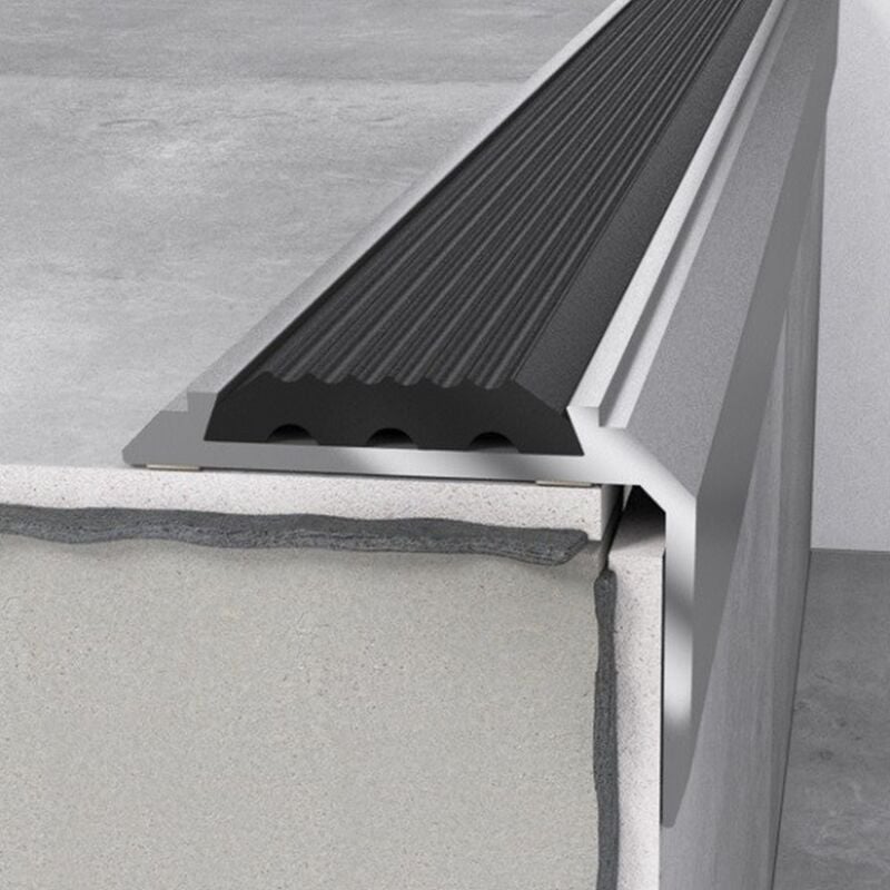 Proviston Treppenkantenprofil 46 X 30 X 1200 Mm Aluminium Winkelprofil