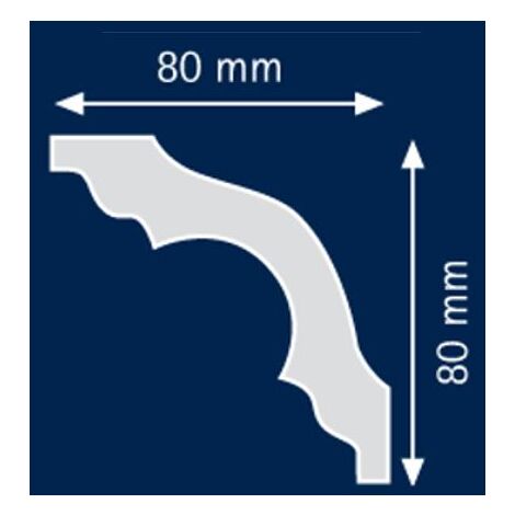 Stuckleiste "Nampa" (Stuckleisten aus Hart-Styropor)