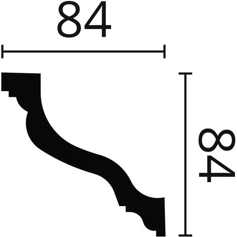 Stuckleiste "Bergamo" (NMC WALLSTYL® - WT10) aus hochfestem Polystyrol