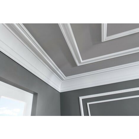 Zierleiste "Lugano" (NMC WALLSTYL® - WO1) aus hochfestem Polystyrol