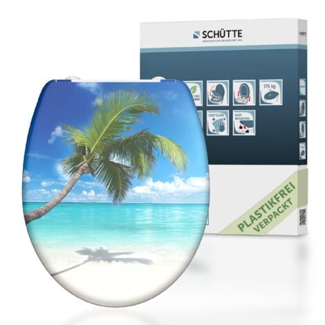Duroplast WC-Sitz CARRIBEAN, mit Absenkautomatik und Schnellverschluss