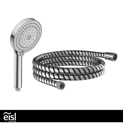PARMA Handbrause-Set, Chrom/Schwarz
