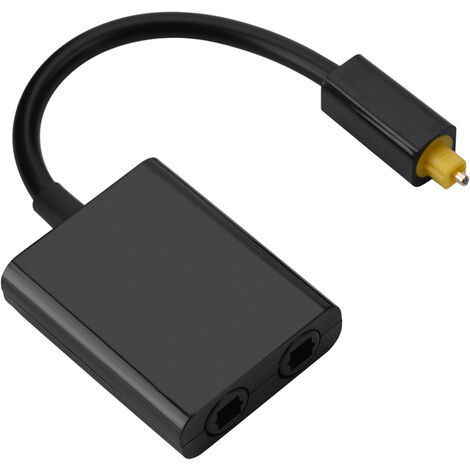 SJLERST Sxhlseller Dual Port Toslink Digital Optical Audio Splitter ...