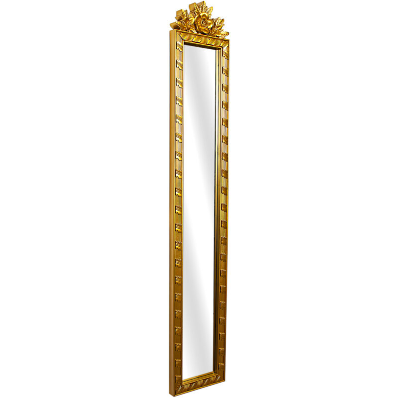 Miroir allongé en PVC doré