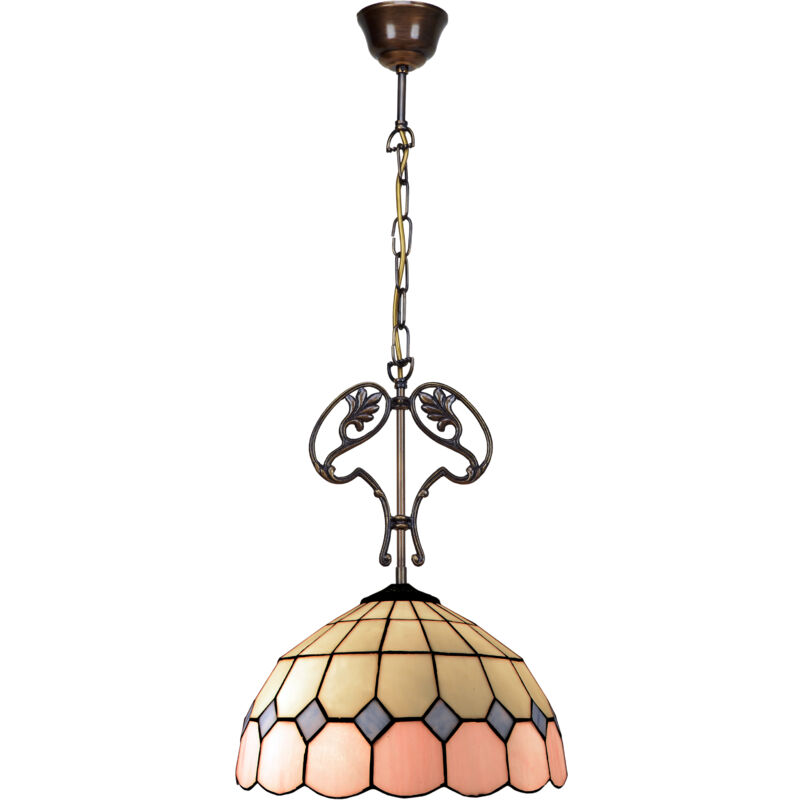 Lampe à suspension de plafond avec chaîne et ornement en fonte avec ...
