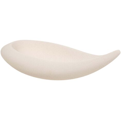 Centre de table en céramique beige 48 x 23 x 40 cm