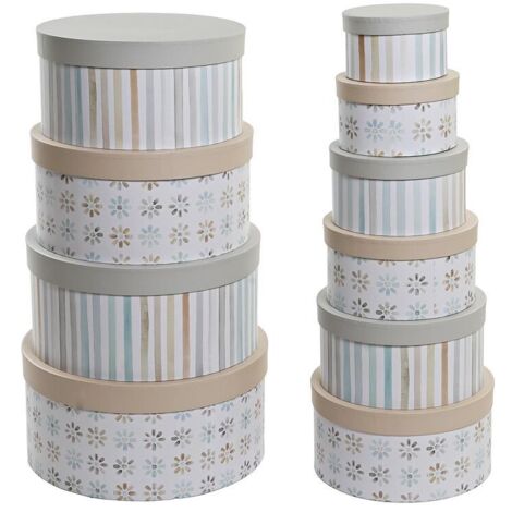 BOX 10 KARTON 37,5X37,5X18 RUNDER WEISSER KARTON Material Farbe WEISS ...