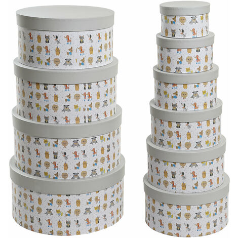 KARTON MIT 10 KARTONS 37,5X37,5X18 RUNDER WEISSER KARTON Material Farbe ...