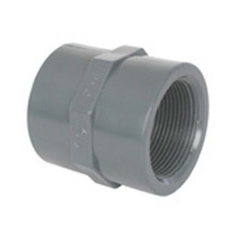 MANICOTTO A PRESSIONE IN PVC FILETTATO FEMMINA-FEMMINA 25 X 3/4" - 250411