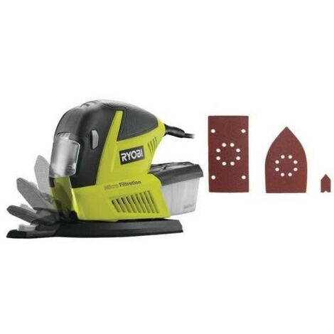 RYOBI - Ponceuse multifonction 180W - 6000-12000 osc/min + sac & 30 ...