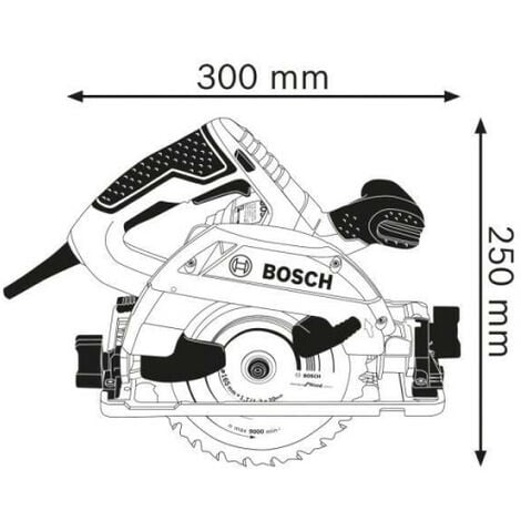 Scie circulaire Bosch Professional GKS 55+ G - 0601682003 - 1200 W - 5000 tours/min - 165 mm