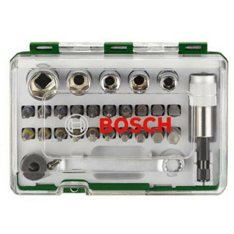 Set vissage mixte Bosch - Kit 27 pieces, Assortiment d'Embouts de ...