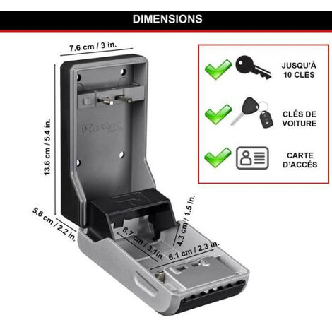 Armoire de sécurité Masterlock Boîte a clés 5481EURD Format L