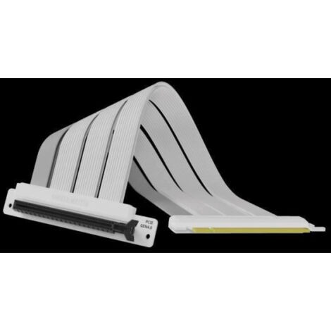 COOLER MASTER - Riser Cable PCIe 4.0 x16 White - 300mm