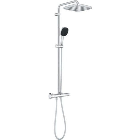 Colonne de douche avec mitigeur thermostatique - Economie d'eau - GROHE ...