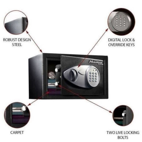 MASTER LOCK Coffre fort - Format M - 22,0 x 35,0x 27 cm