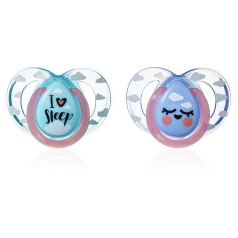 TOMMEE TIPPEE 2 Sucettes CTN Nuit 6-18m