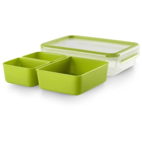TEFAL Masterseal To Go Lunch Box, Boîte a déjeuner 1,2 L, 3 ...