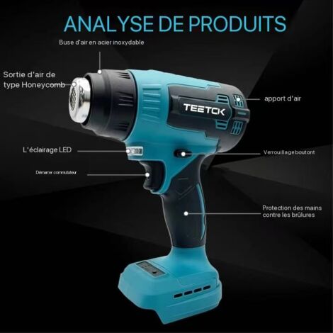 Pistolets thermiques, décapant de peinture à température sans fil pour ...