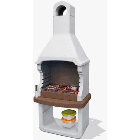 Barbecure Brioni in cemanto 88 cm x 58 cm x 217,3 cm