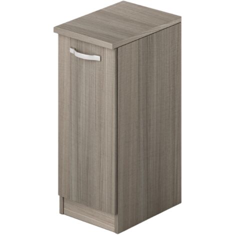 Mobile base per lavanderia 1 anta colore Olmo H85,5x36x50cm