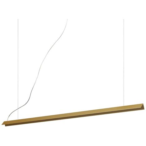 Lampada sospensione V-Line Ottone 1100x280-2000x34mm