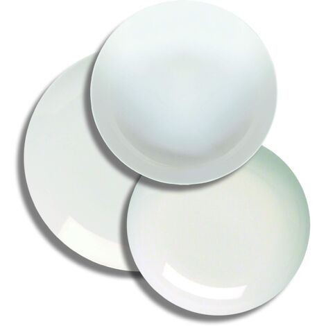 Set di piatti bianchi 27x20,5x19 cm