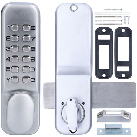 Serrure à combinaison mécanique serrure à Codes antivol pour porte bidirectionnelle porte en ...